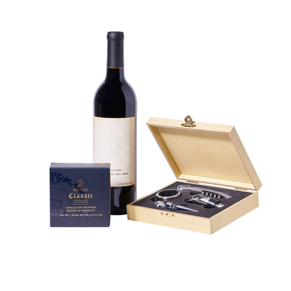 Simply Divine Wine & Chocolate Gift – Wine gift baskets – US delivery ...